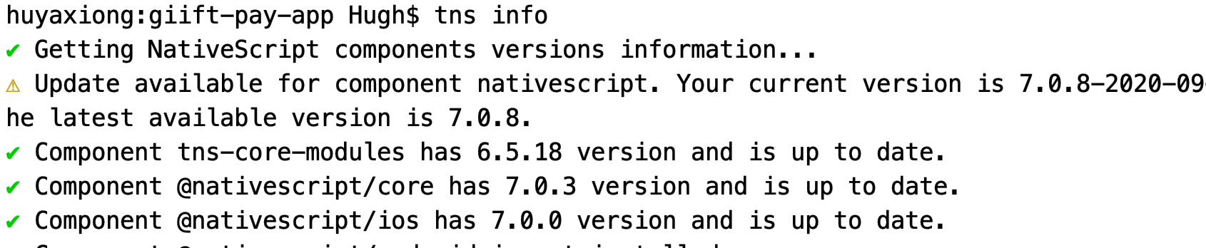 Some Plugins I Was Using Doesnt Compatible With Version 7 Cuz They Have Dependences On Tns Core
