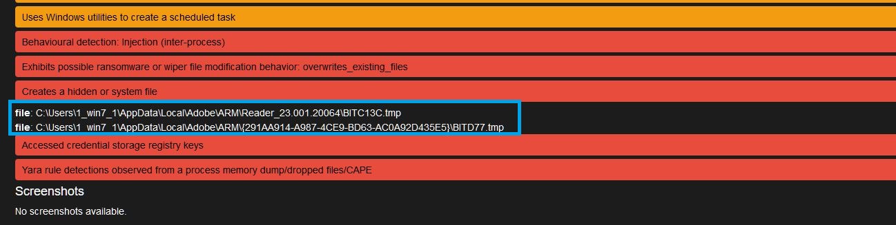 The signature is triggered even if the path into a whitelist · Issue #1447 · kevoreilly/CAPEv2 ...