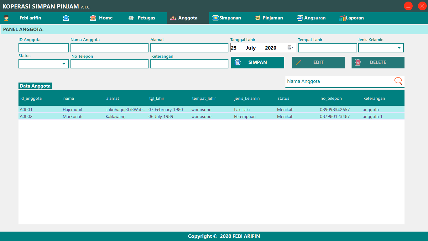 GitHub - febiarifin/koperasi-simpan-pinjam-desktop-app