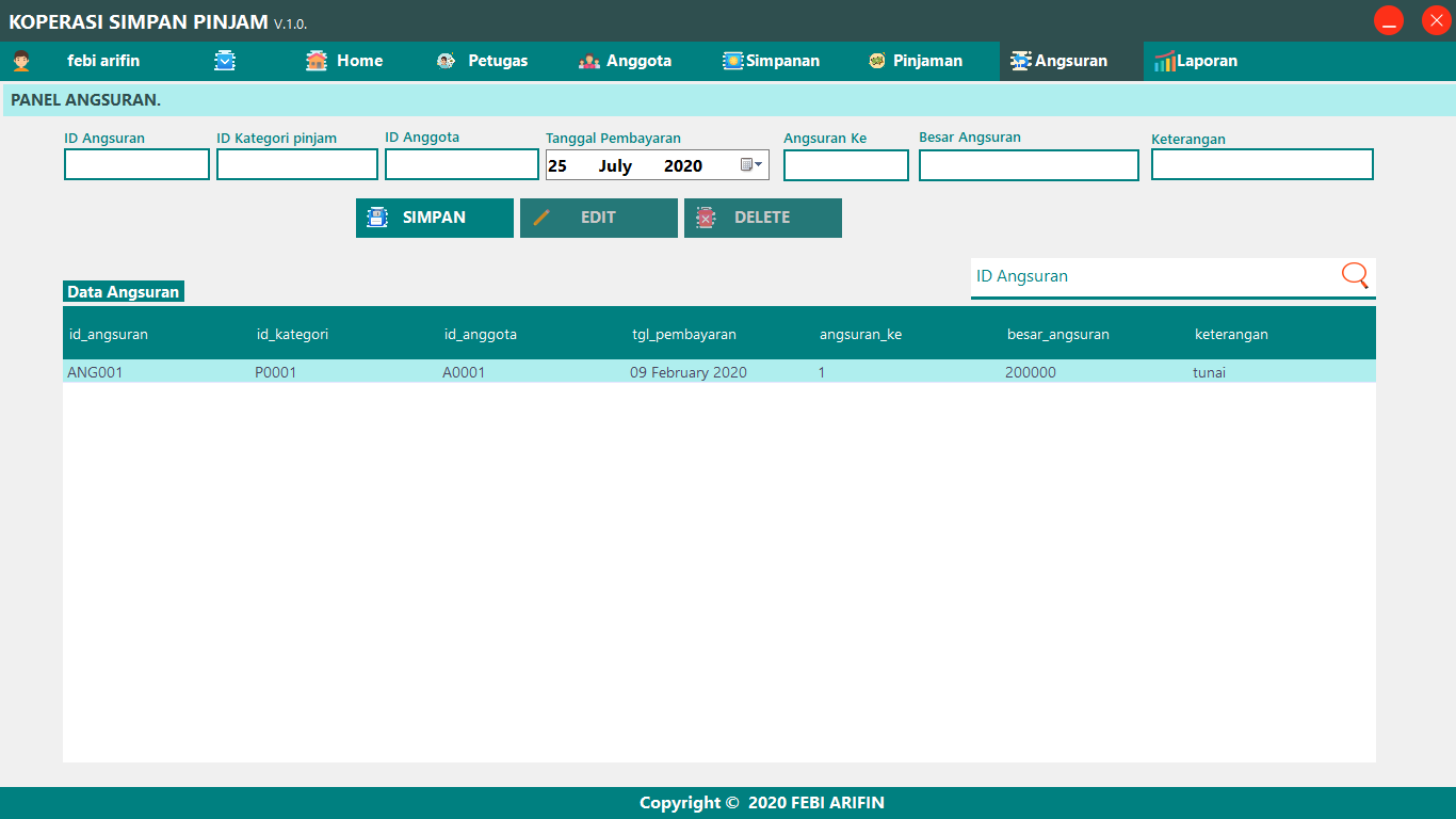 GitHub - febiarifin/koperasi-simpan-pinjam-desktop-app