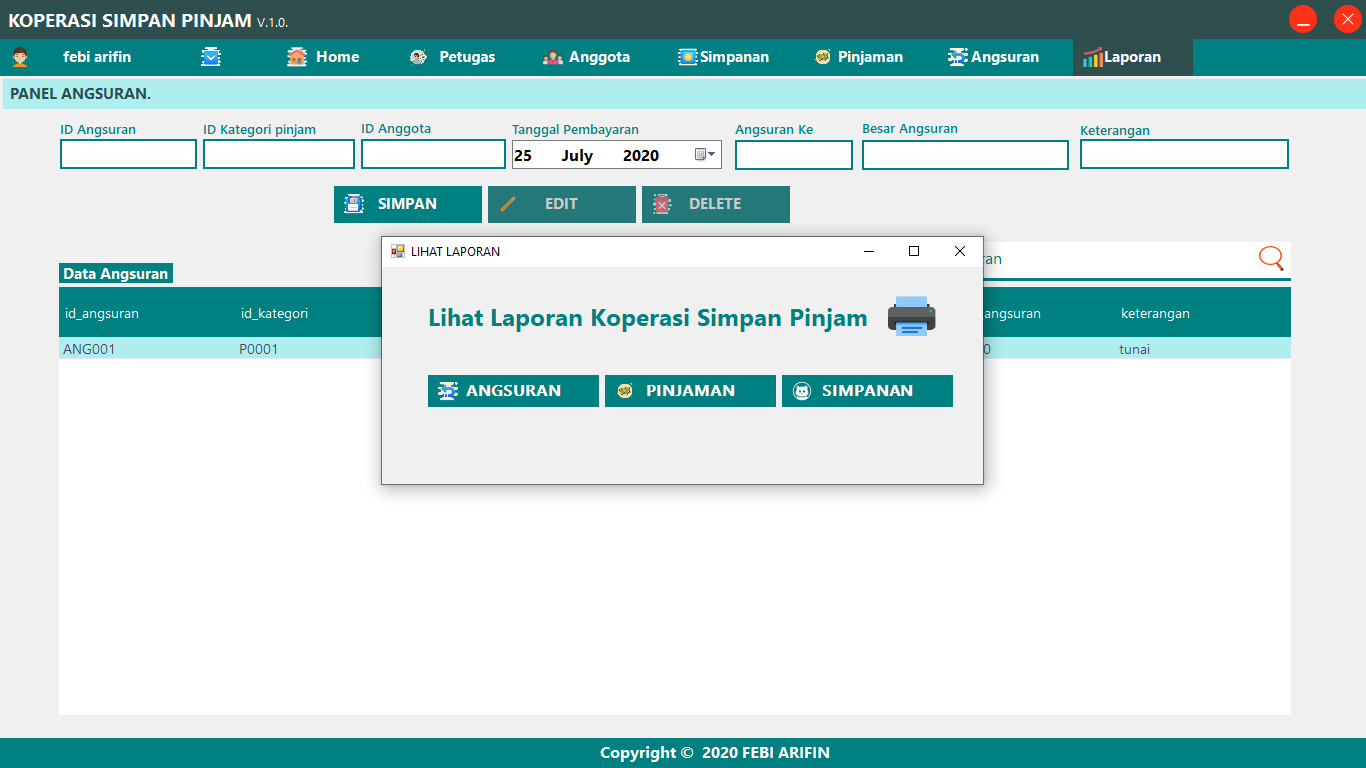 GitHub - febiarifin/koperasi-simpan-pinjam-desktop-app