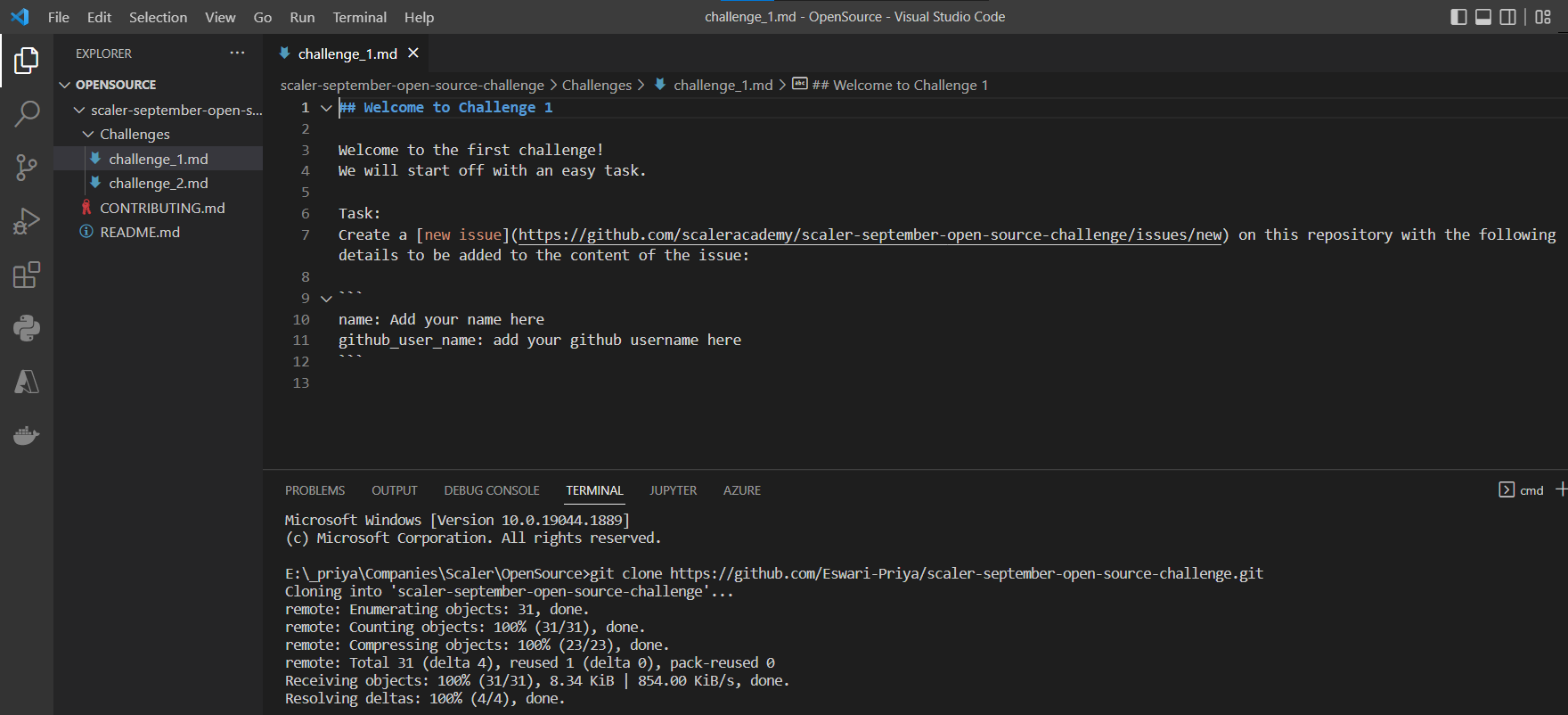 Challenge 1: Eswari Priya · Issue #41 · scaleracademy/scaler-september ...