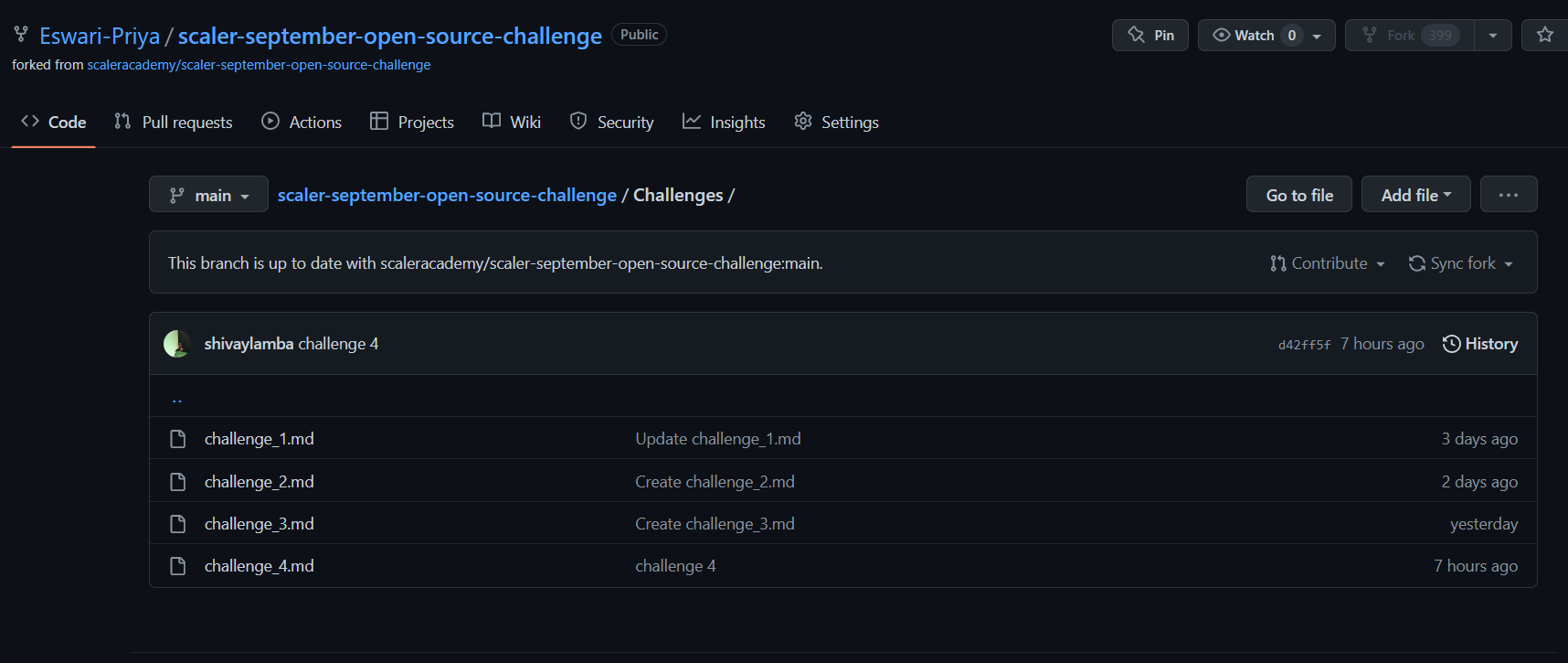 Challenge 1: Eswari Priya · Issue #41 · scaleracademy/scaler-september-open-source-challenge ...