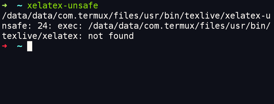 [Bug]: could not find xelatex · Issue #12633 · termux/termux-packages · GitHub