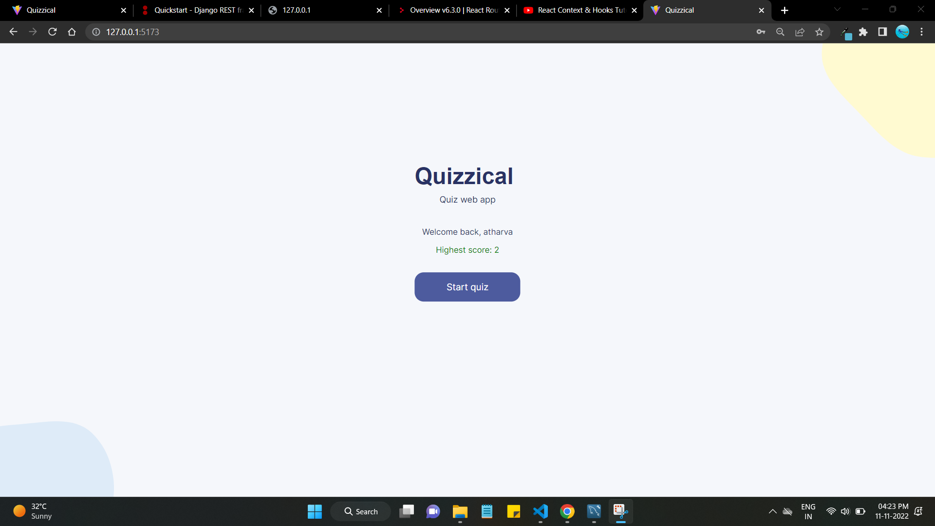 GitHub - VaishnavGhenge/react-quizzical