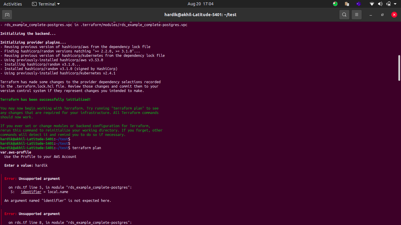 Error Unsupported Argument · Issue 352 · Terraform Aws Modulesterraform Aws Rds · Github