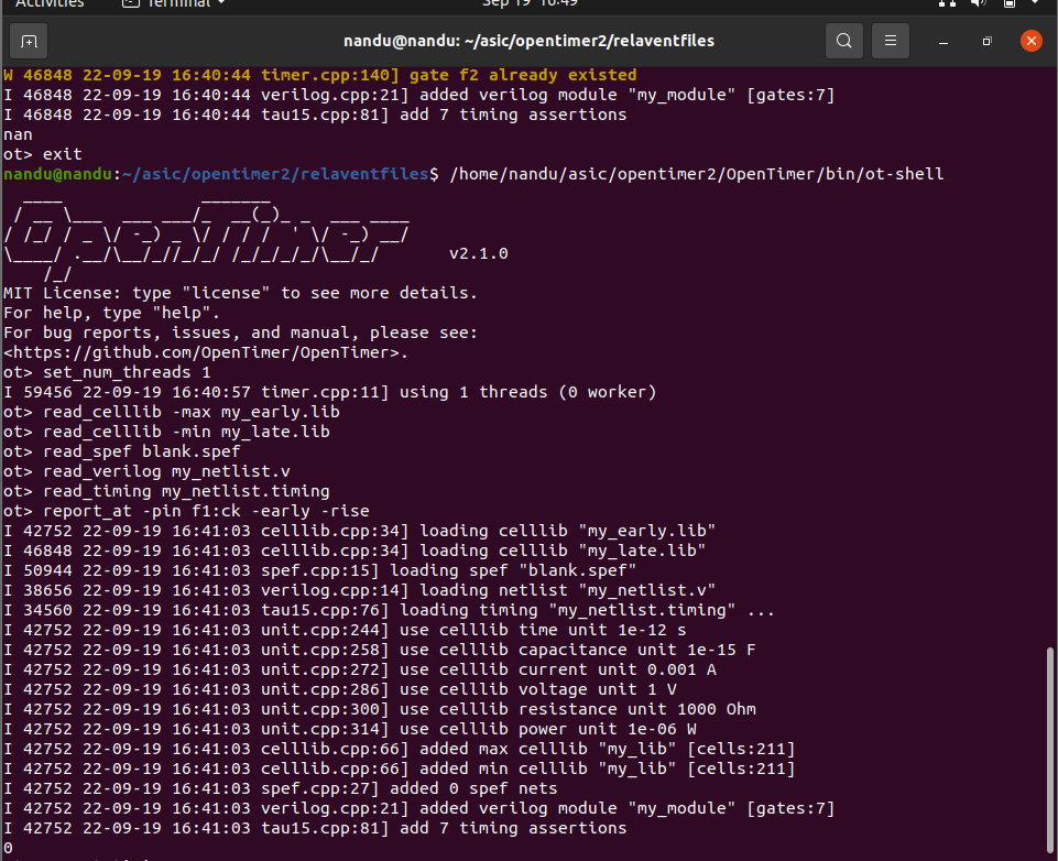 GitHub - DantuNandiniDevi/sta_opentimer: VSD Static Time Analysis