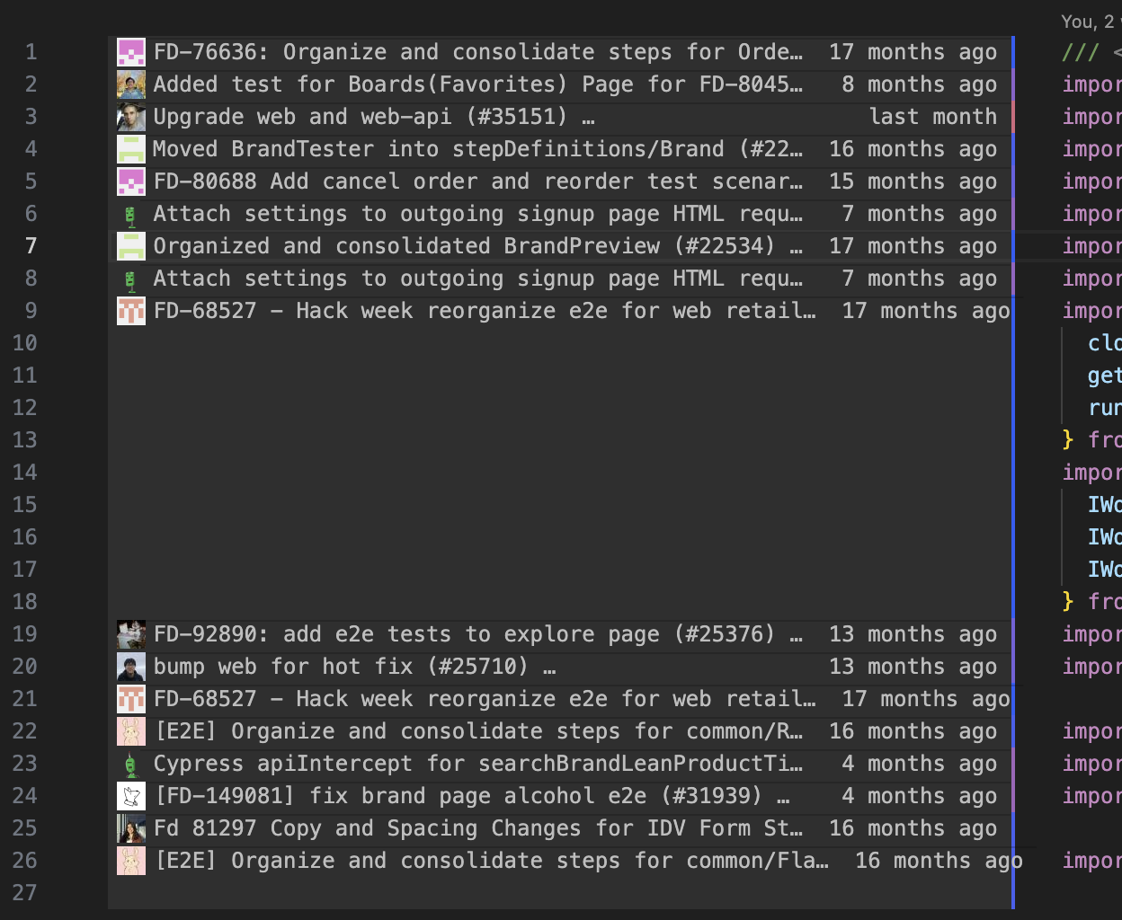 How Do I Remove This Sidebar Of The Commit History · Gitkraken Vscode Gitlens · Discussion
