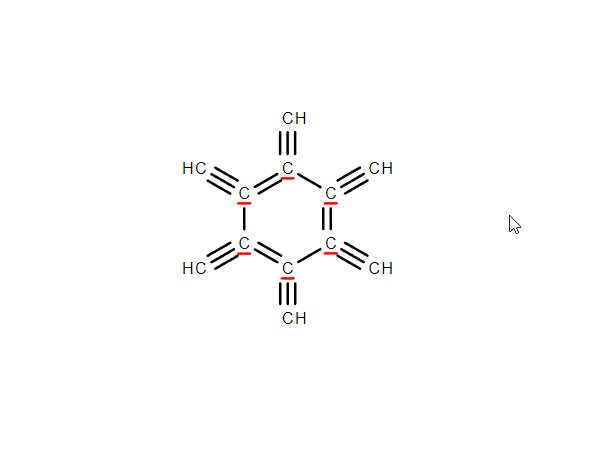 Triple Bond is drawn at the various angles when click on Template and ...