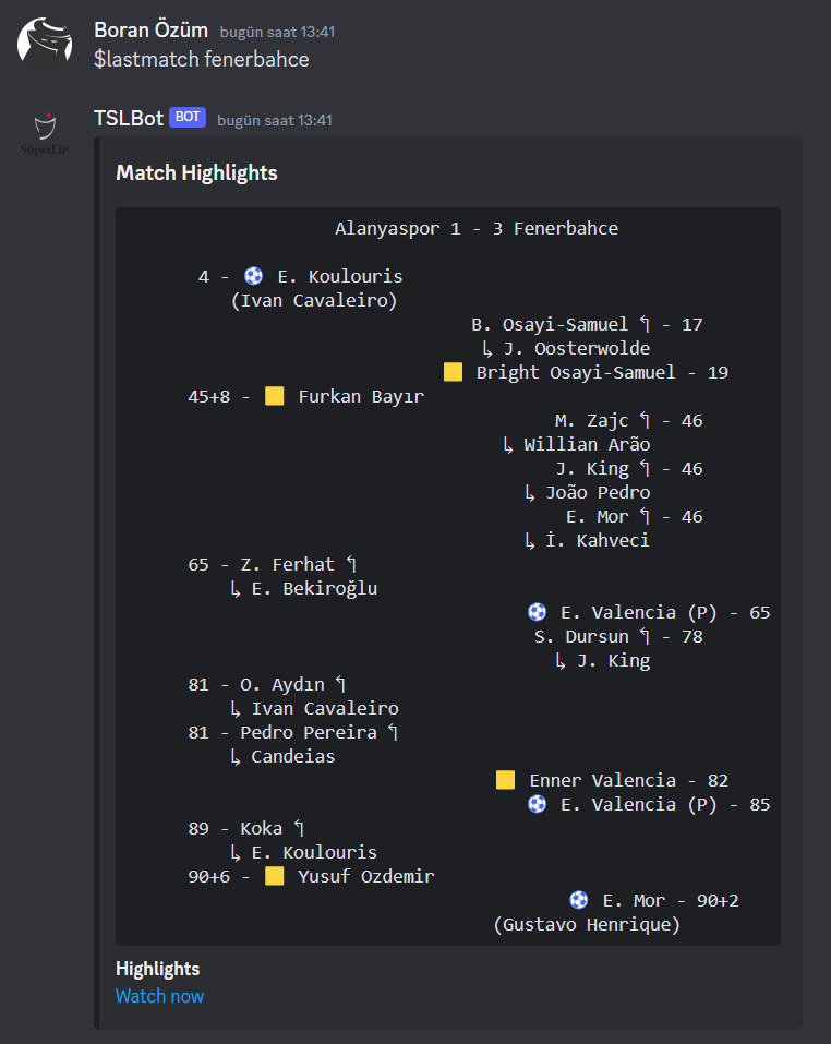 GitHub - boranozum/TSLBot: A discord bot for displaying fixtures ...
