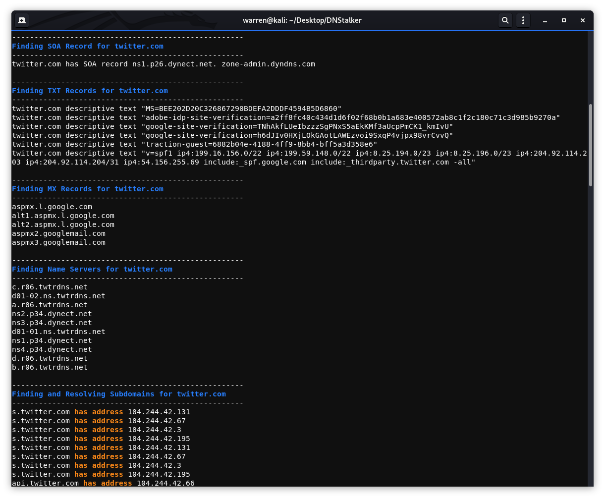 GitHub - RedMoon-Security/DNStalker: A script automating HOST commands for DNS enumeration