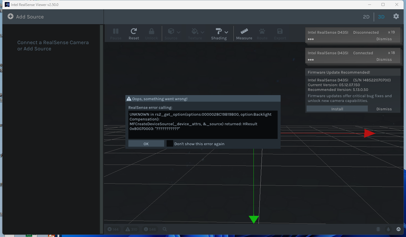 cannot use intelRealsense view · Issue #11968 · IntelRealSense/librealsense · GitHub
