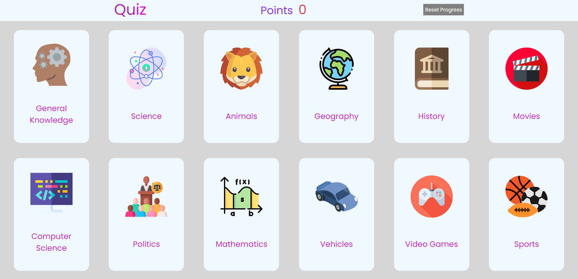 GitHub - rayaan01/quizApp: A quiz app in React JS. Used Open TriviaDB's API. Fully Responsive.