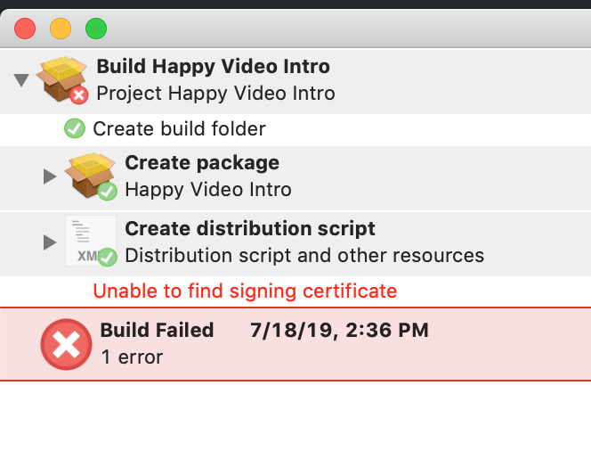 Unable to find signing certificate · Issue #51 · packagesdev/packages · GitHub