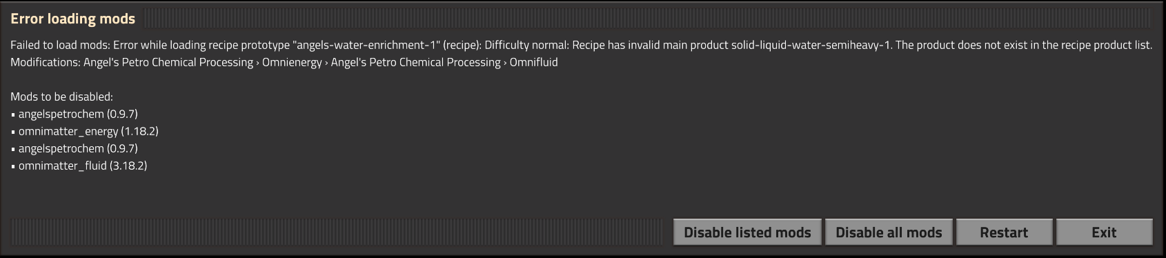 Invalid Main Product with Omnifluid or Omnicompression · Issue #145 · Omnimods/Omnimods · GitHub