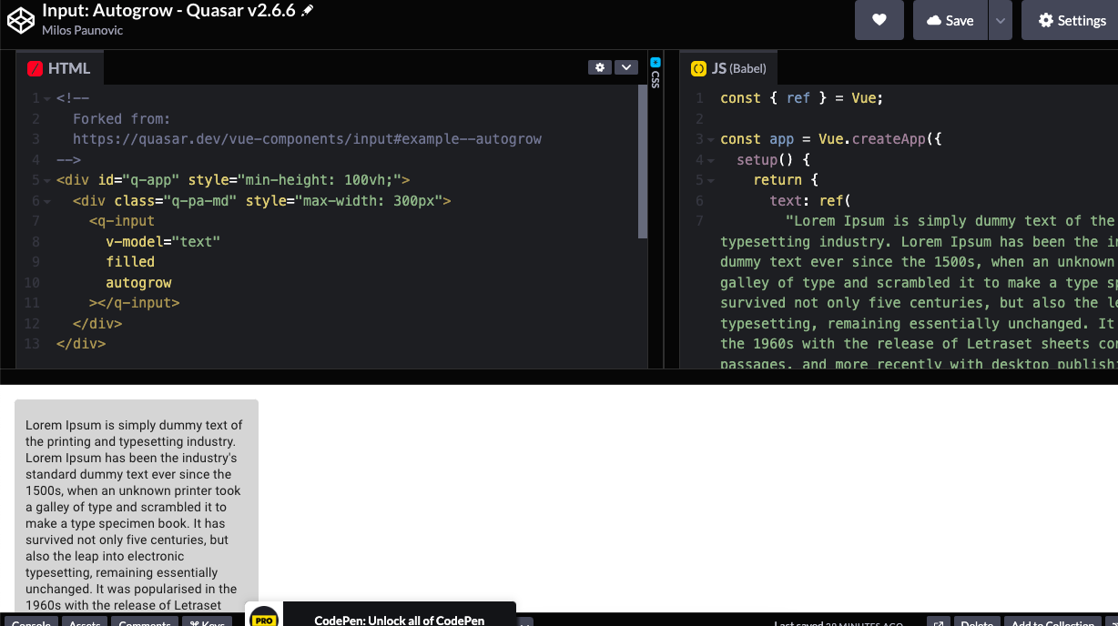QInput · Issue #13196 · quasarframework/quasar · GitHub