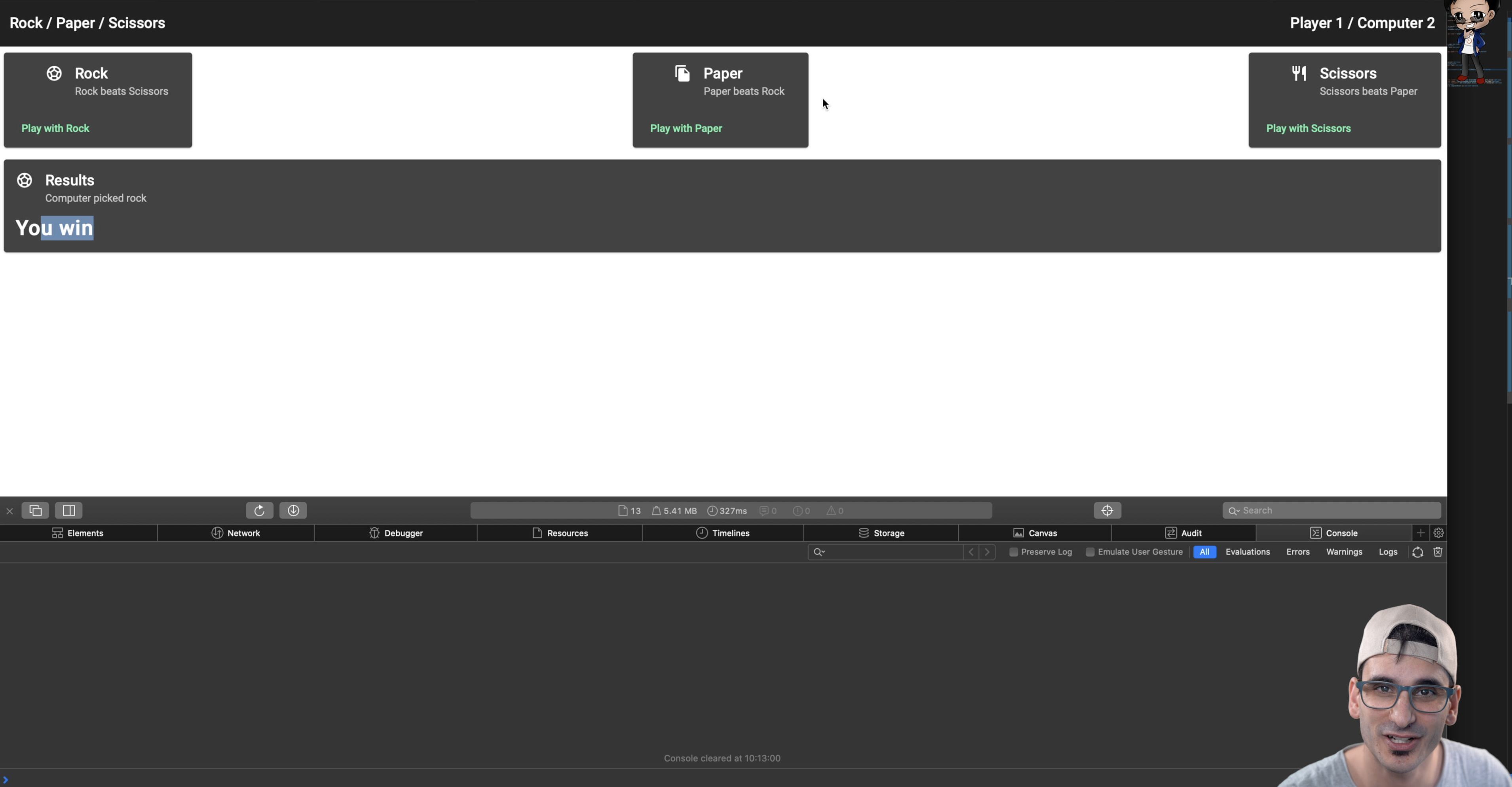 GitHub - eddiejaoude/rock-paper-scissors-game: Rock paper scissors game ...