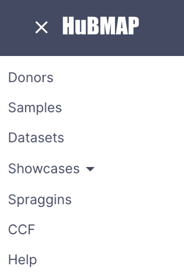 Add padding/indentation to showcases dropdown in nav menu · Issue #508 · hubmapconsortium/portal ...