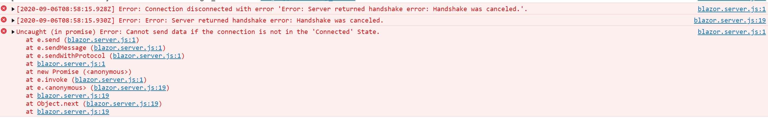 SignalR randomly times out looking for blazorpack implementation when running on IIS · Issue ...