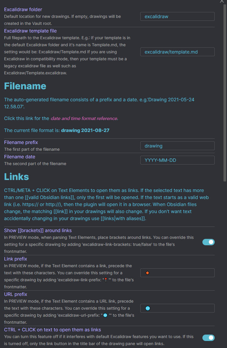 New Excalidraw File still creating .excalidraw vs. .md files · Issue ...
