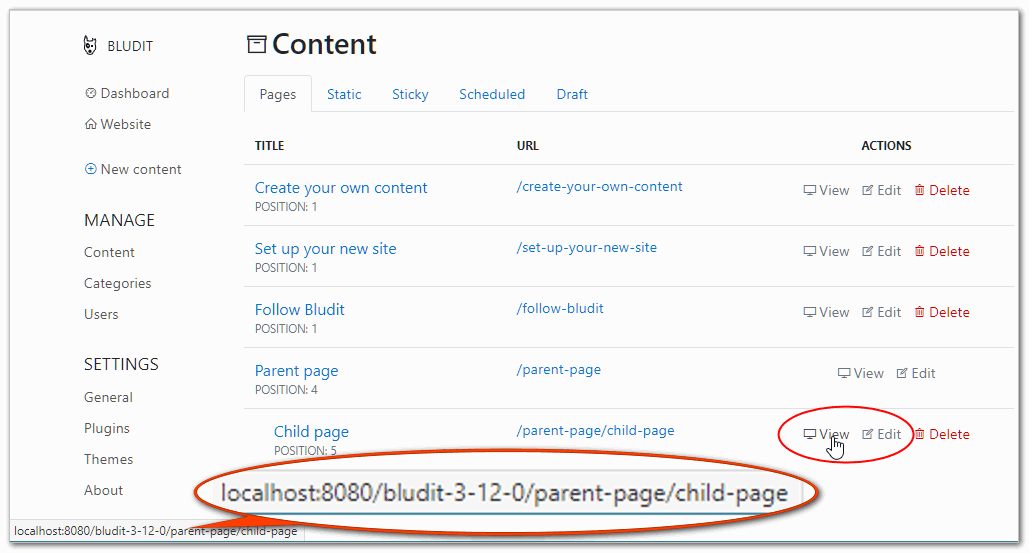 Parent / Child URL issue · Issue #1231 · bludit/bludit · GitHub