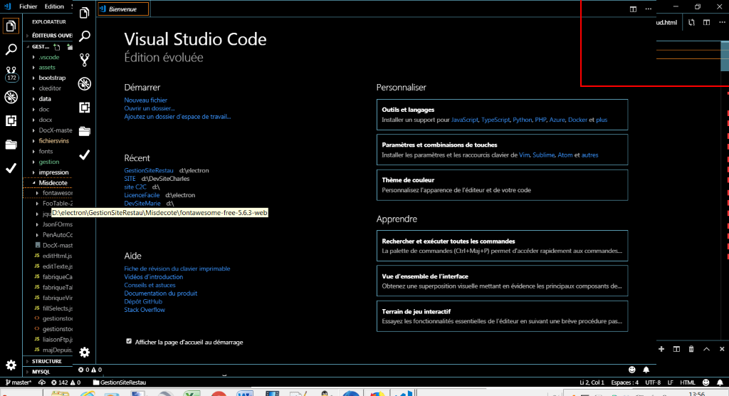 New window should be smaller and centered as Menu Bar is hidden on top ...
