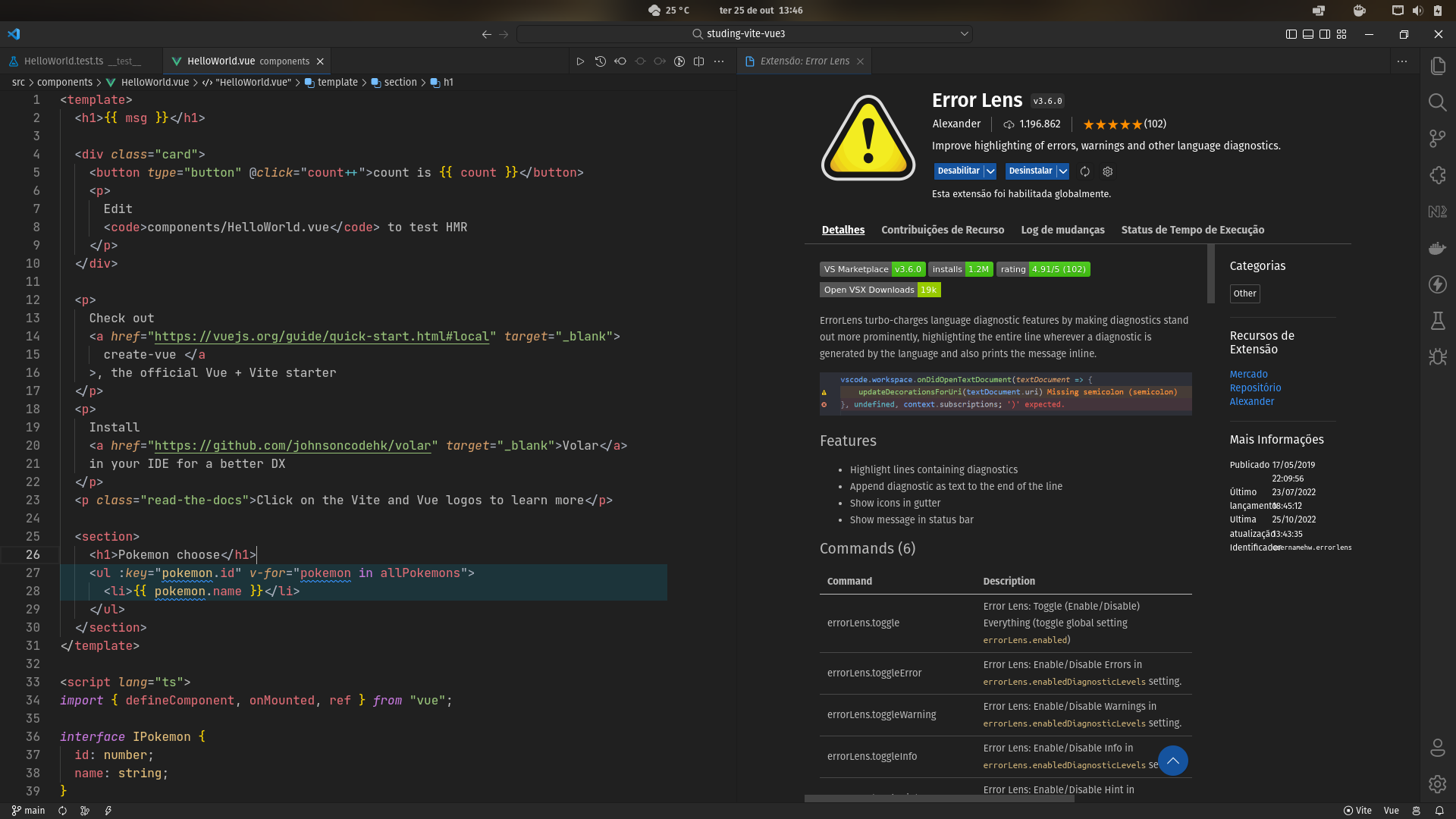 The error texts do not appear, only the color highlitgh · Issue #139 · usernamehw/vscode-error ...