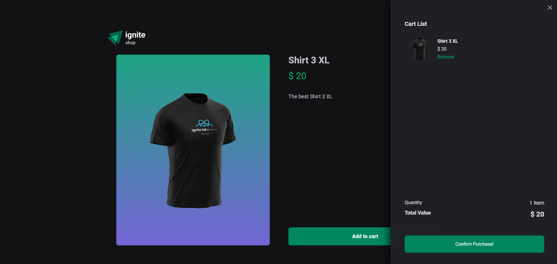 GitHub - devpedrodiass/Ignite-Shop: 🏪 React Shop | Ignite Course from Rocketseat