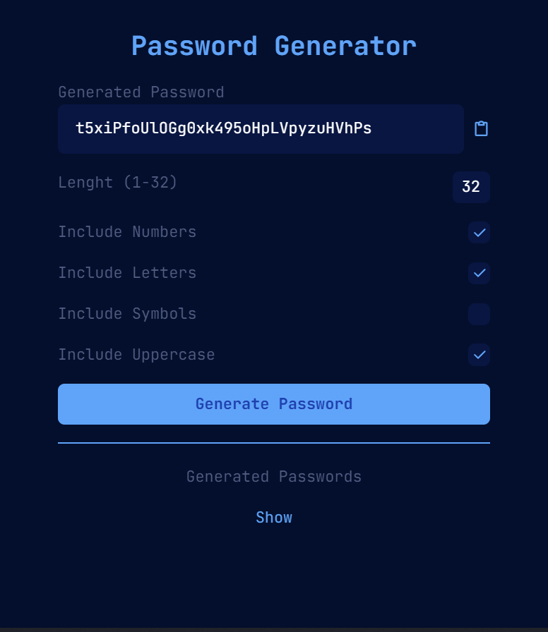 Github Devpedrodiasspassword Generator 🔐 Password Generator Personal 3356