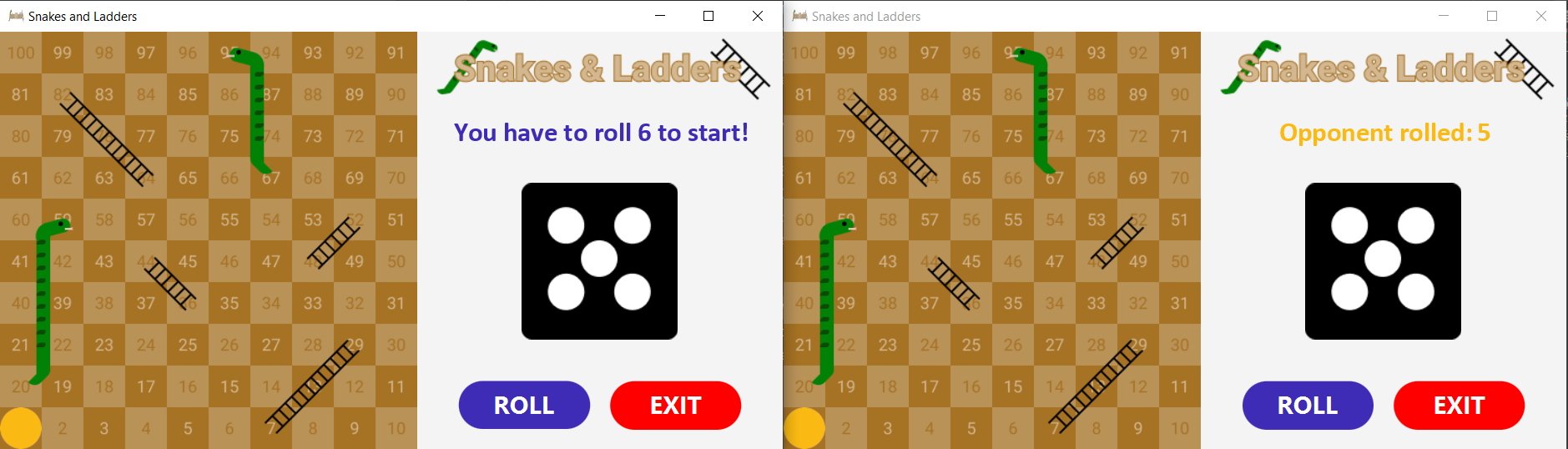 GitHub - justynadudar/SnakesAndLadders