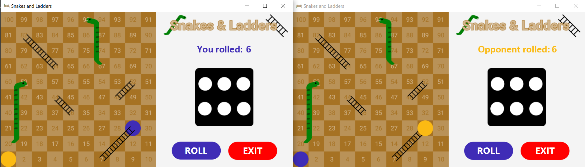 GitHub - justynadudar/SnakesAndLadders