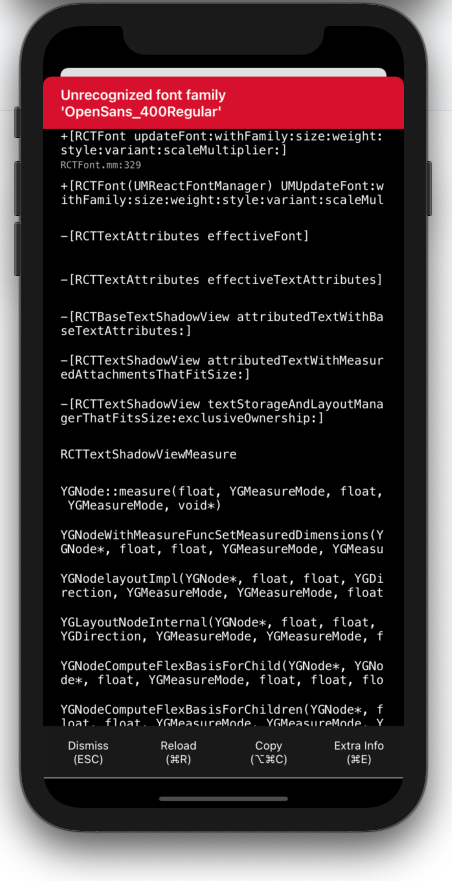 expo-font Makes app throw "unrecognized font family" error in bare workflow, expo 40 · Issue ...