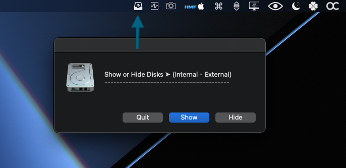 GitHub - chris1111/Show-Drive: MacOS Status menue to showing all drive ...