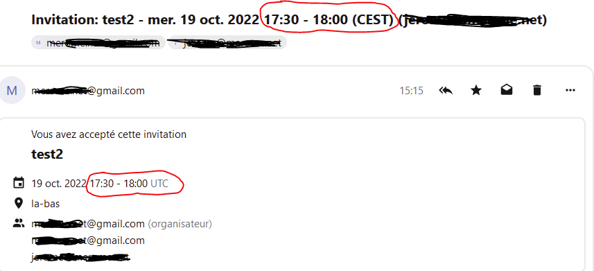 Wrong Timezone For Google Agenda Invitation Issue 7458 Next 
