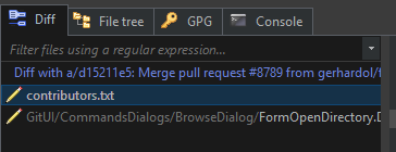 [theming] Different selection colour · Issue #8818 · gitextensions/gitextensions · GitHub