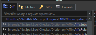 [theming] Different selection colour · Issue #8818 · gitextensions/gitextensions · GitHub