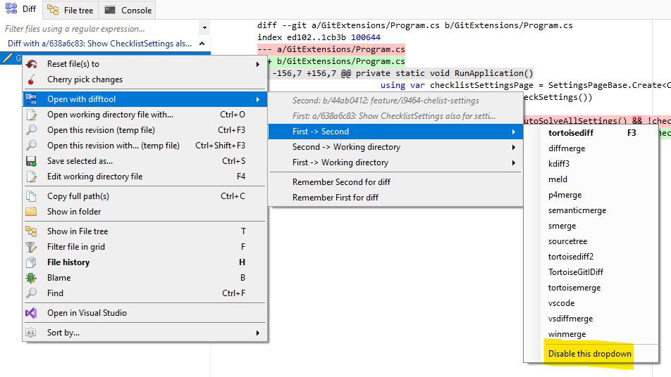 Freeze after exiting from commit diff view · Issue #9440 ...