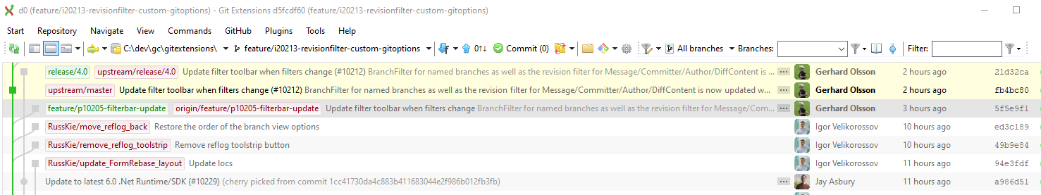 Custom options to git-log by gerhardol · Pull Request #10240 · gitextensions/gitextensions · GitHub