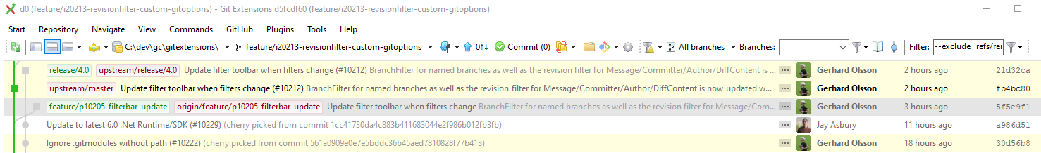 Custom options to git-log by gerhardol · Pull Request #10240 · gitextensions/gitextensions · GitHub