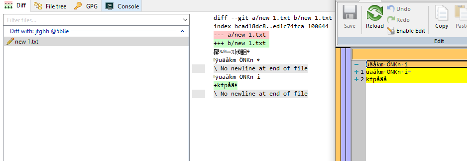 Diff of UTF16-files doesn't show anything · Issue #4715 · gitextensions/gitextensions · GitHub
