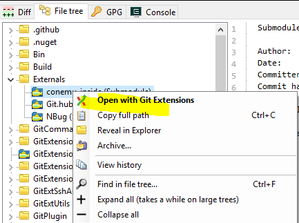 Open GE from GE context menu opens empty Browse · Issue #4860 · gitextensions/gitextensions · GitHub