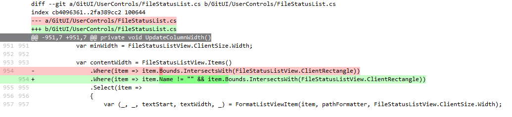 RevisionDiff on merge: ArgumentException double clicking the diff header to collapse it · Issue ...