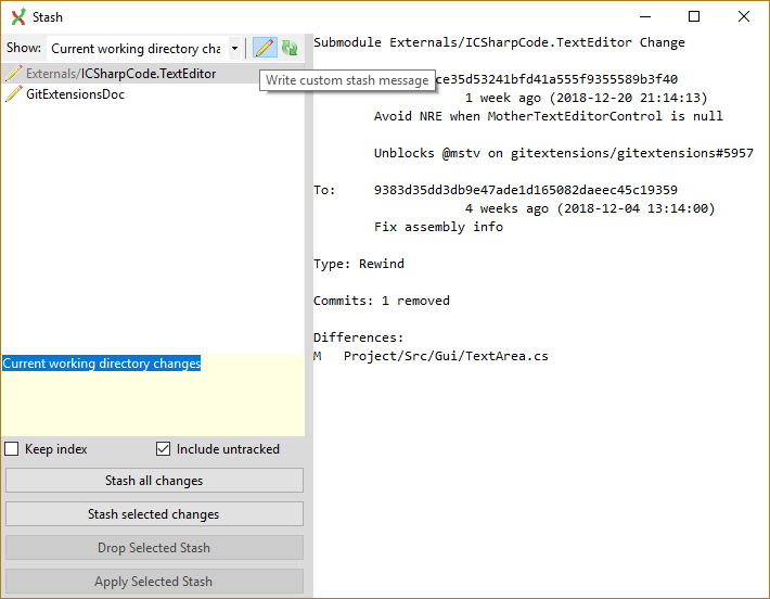 [Bug] Custom stash names not working · Issue #6016 · gitextensions/gitextensions · GitHub