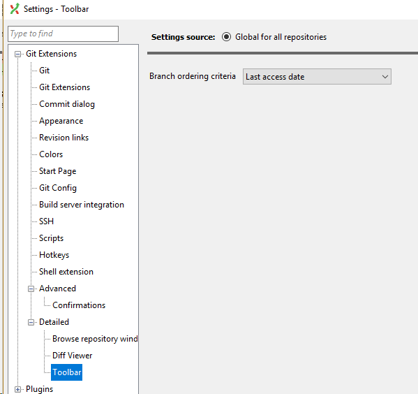 Sort branches alphabethical/lastAccess was removed · Issue #6310 · gitextensions/gitextensions ...