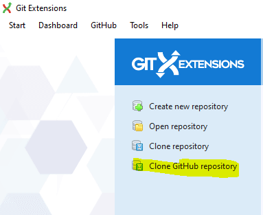 Dashboard: GitHub clone shortcut missing at initial load · Issue #7557 · gitextensions ...