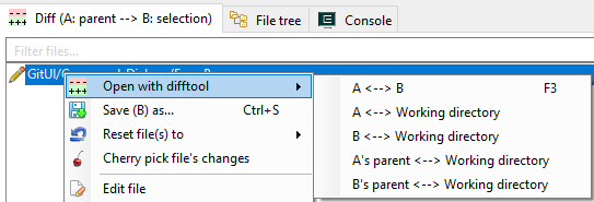 RevDiff: diff second/first parent to working directory · Issue #8253 · gitextensions ...