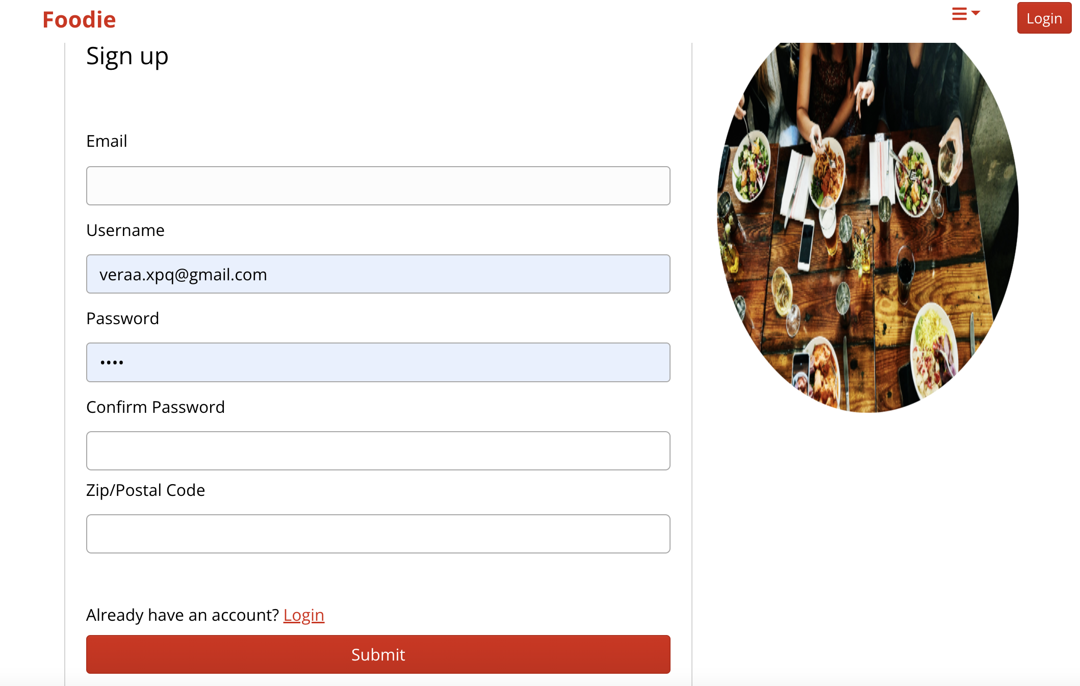 GitHub - veraxpq/foodie: final project