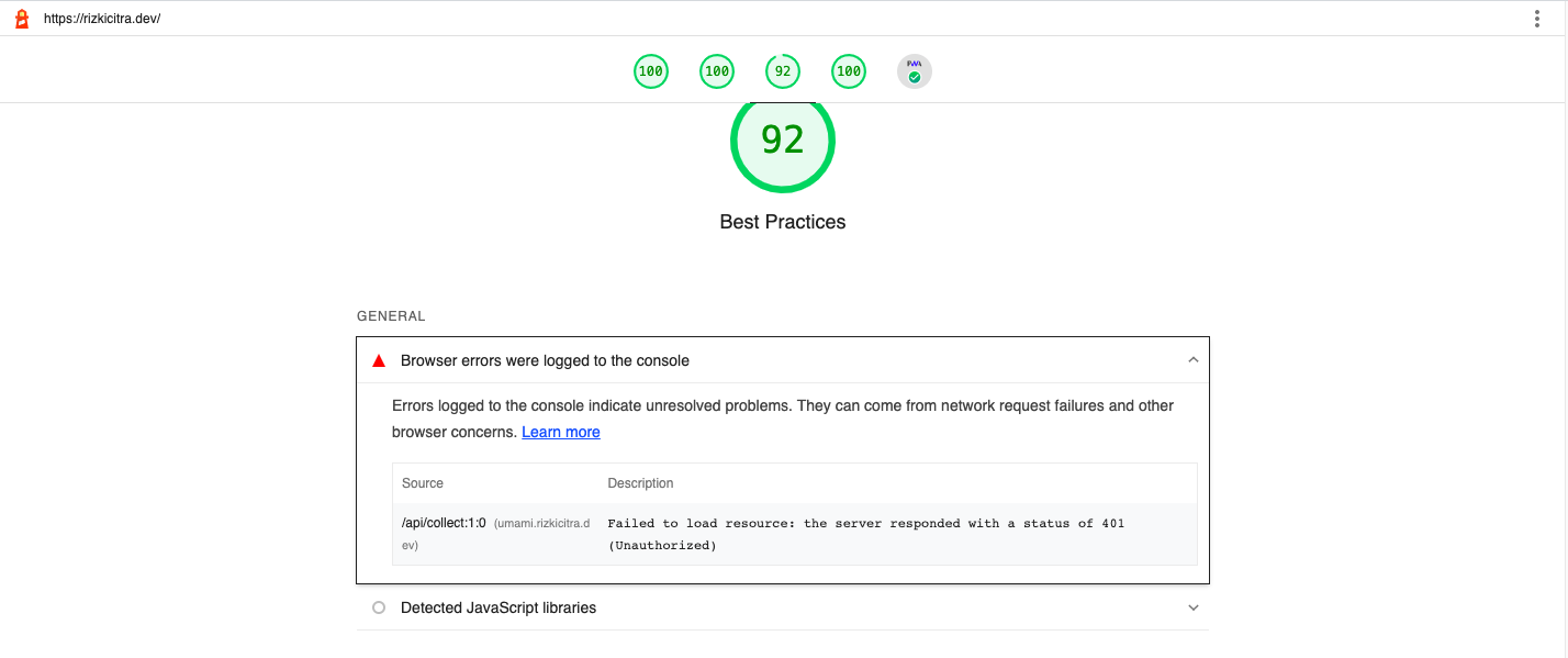 Ignore lighthouse scan · umami-software umami · Discussion #1701 · GitHub