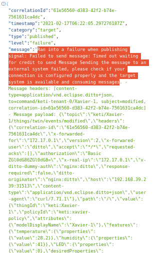 Connection Target Error · Issue #971 · eclipse-ditto/ditto · GitHub