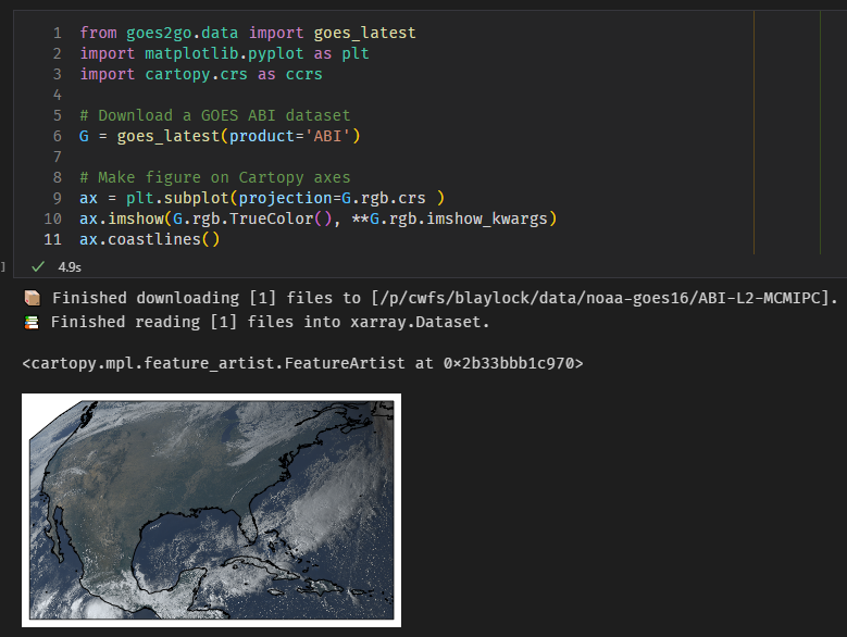 Documentation example fails with AttributeError · Issue #31 · blaylockbk/goes2go · GitHub